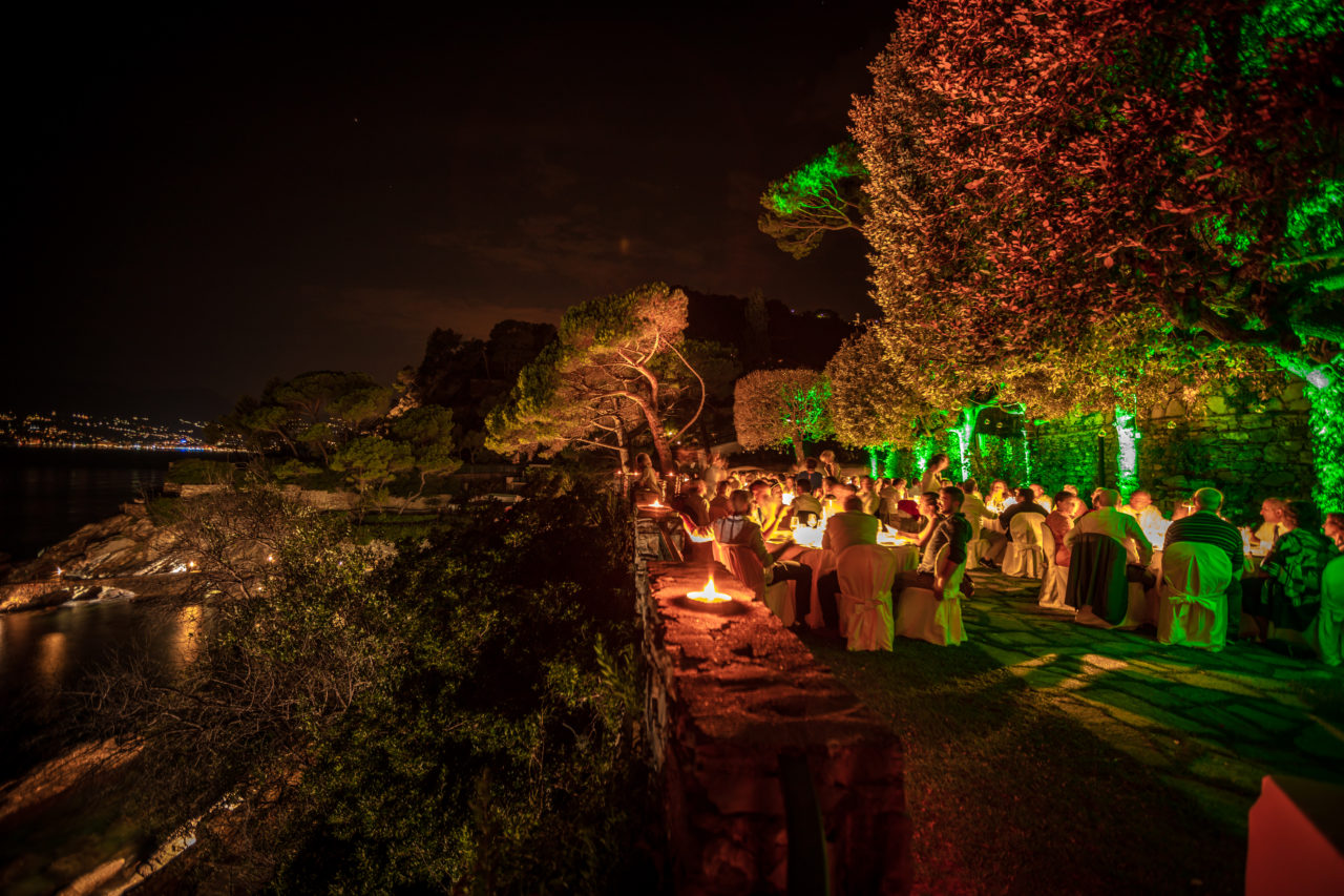 Matrimonio al castello Canevaro di Zoagli in Liguria, service audio e luci